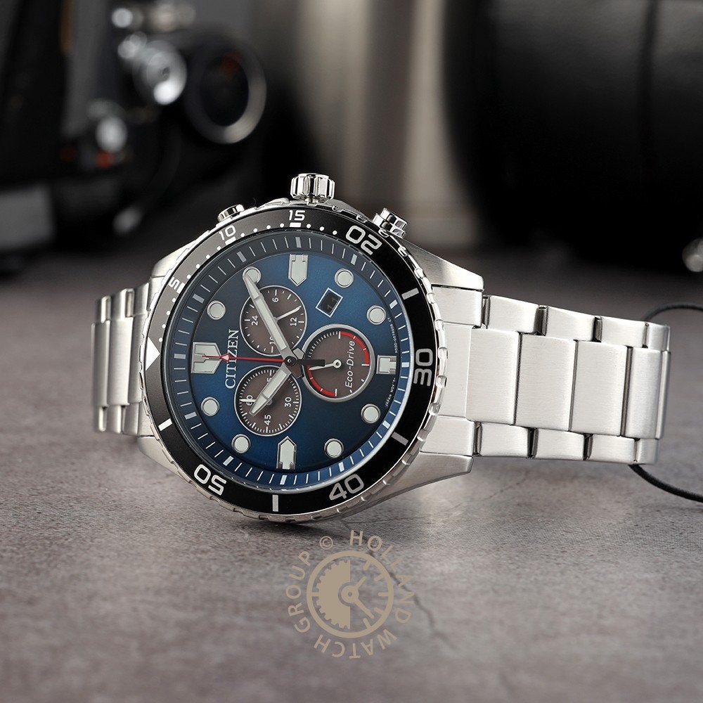 Relógio Citizen Sport AT2560-84L OF Sporty Aqua Chrono • EAN ...