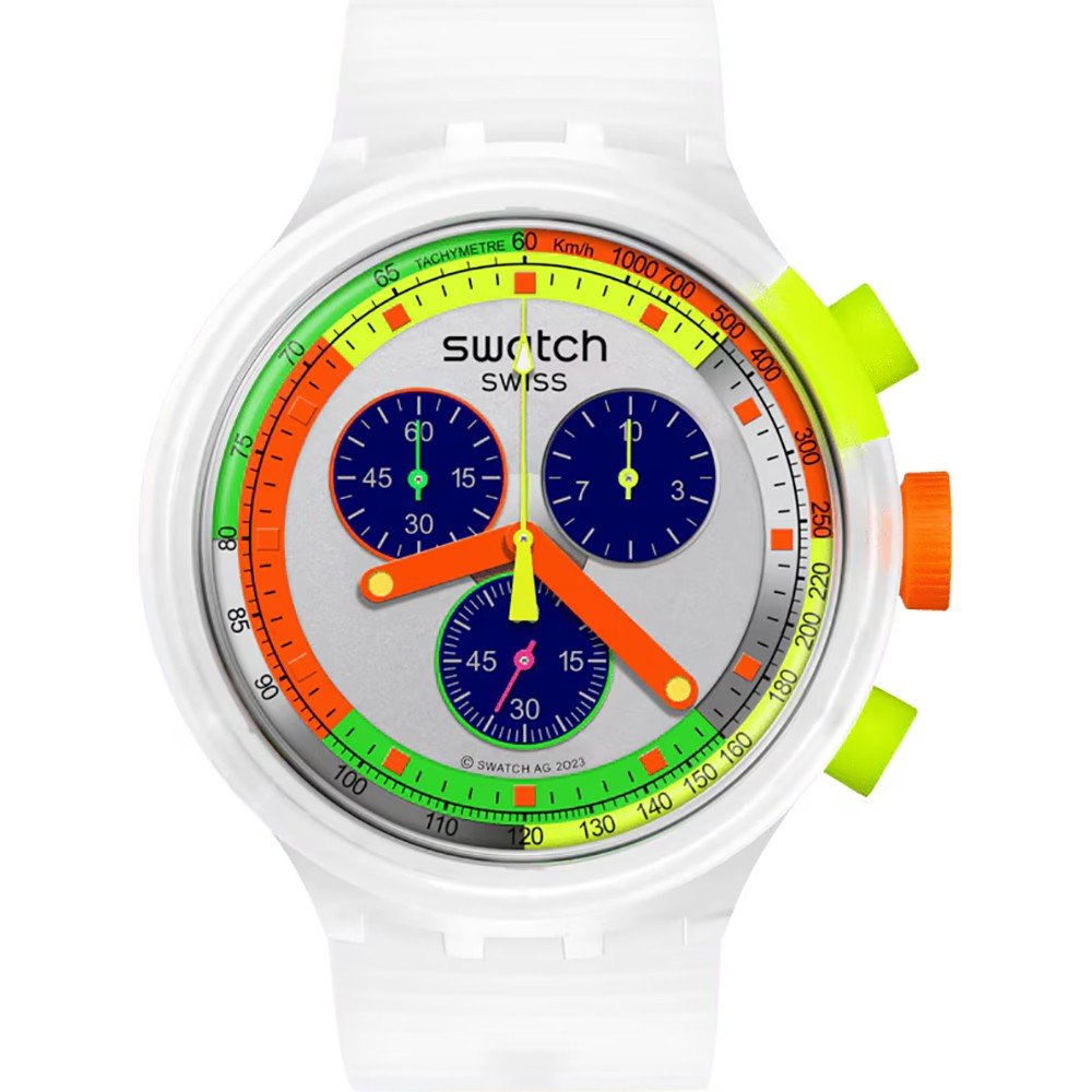 Relógio Swatch Big Bold SB02K100 Neon Jelly • EAN: 7610522881419 ...