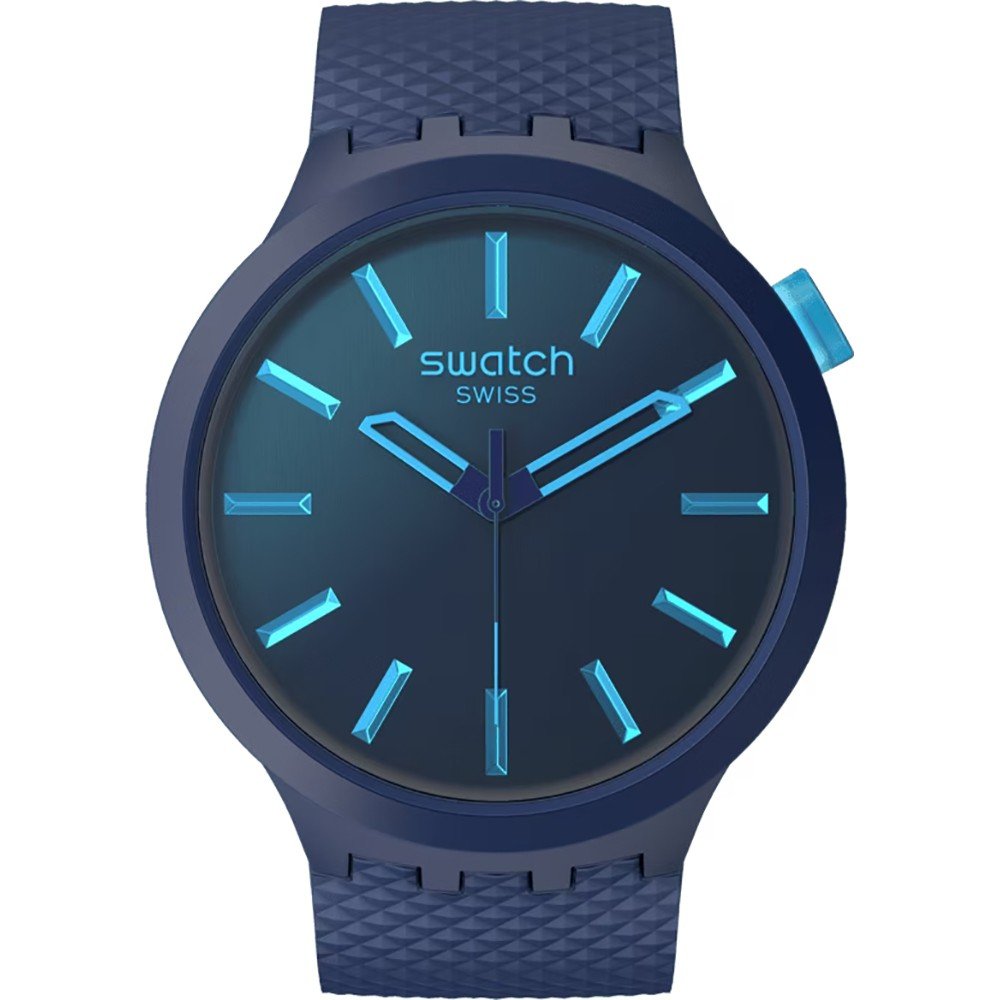 Relógio Swatch Big Bold SB05N113 Indigo glow • EAN: 7610522876705 ...