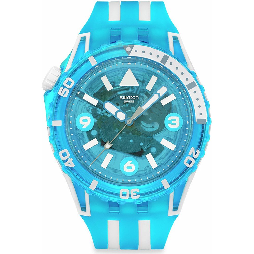 Relógio Swatch Scubaqua SSCU09S100 Blue Fire • EAN: 7610522897267 ...