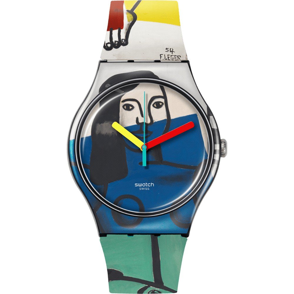 Relógio Swatch Originals Large (41mm) SUOZ363 Leger's Two Women Holding ...